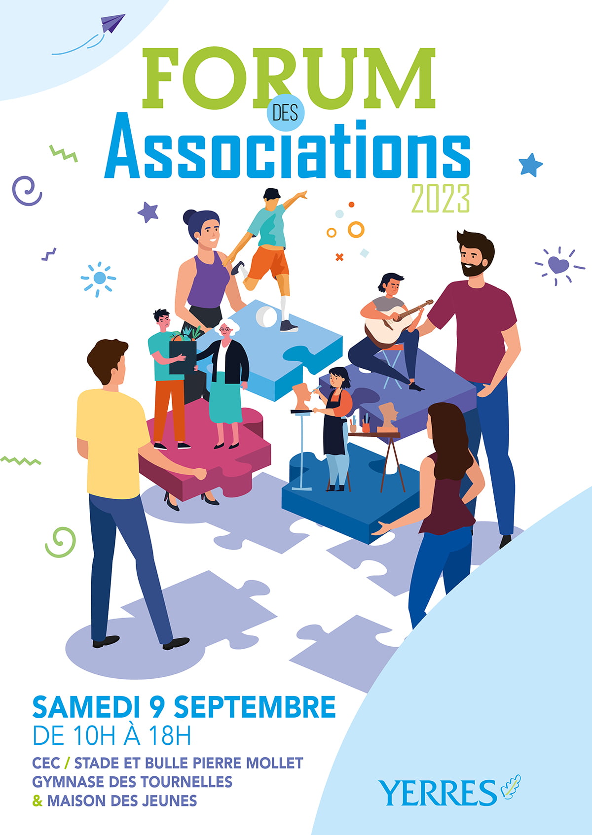 Forum des associations le 09 septembre 2023 à Yerres, dans l'Essonne ...